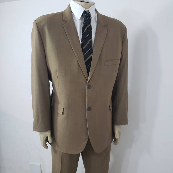 Terno extra grande caqui com 2 aberturas em microfibra oxford » Fredao ...