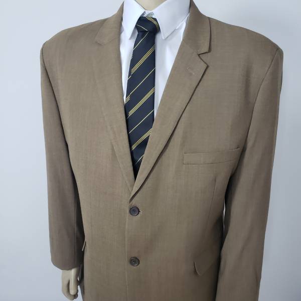 Terno extra grande caqui com 2 aberturas em microfibra oxford » Fredao ...